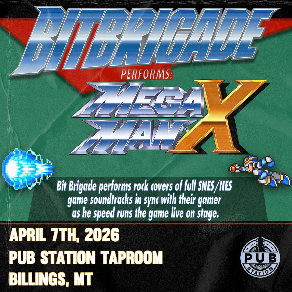 Bit Brigade Performs "Mega Man X" LIVE | The Pub Station